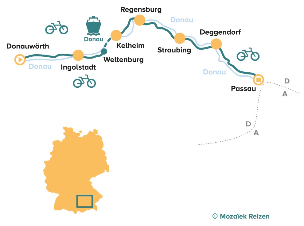 Fietsen langs de Duitse Donauradweg, het vervolg